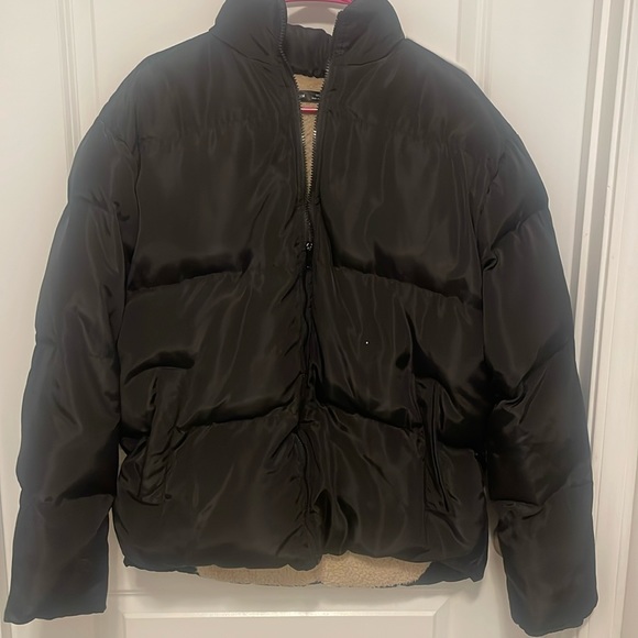 SHEIN | Jackets & Coats | Shien Black Fur Coated Mens Puffer | Poshmark